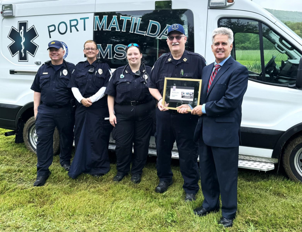 Port Matilda EMS Dedicates New Ambulance in Honor of State Rep. Conklin ...