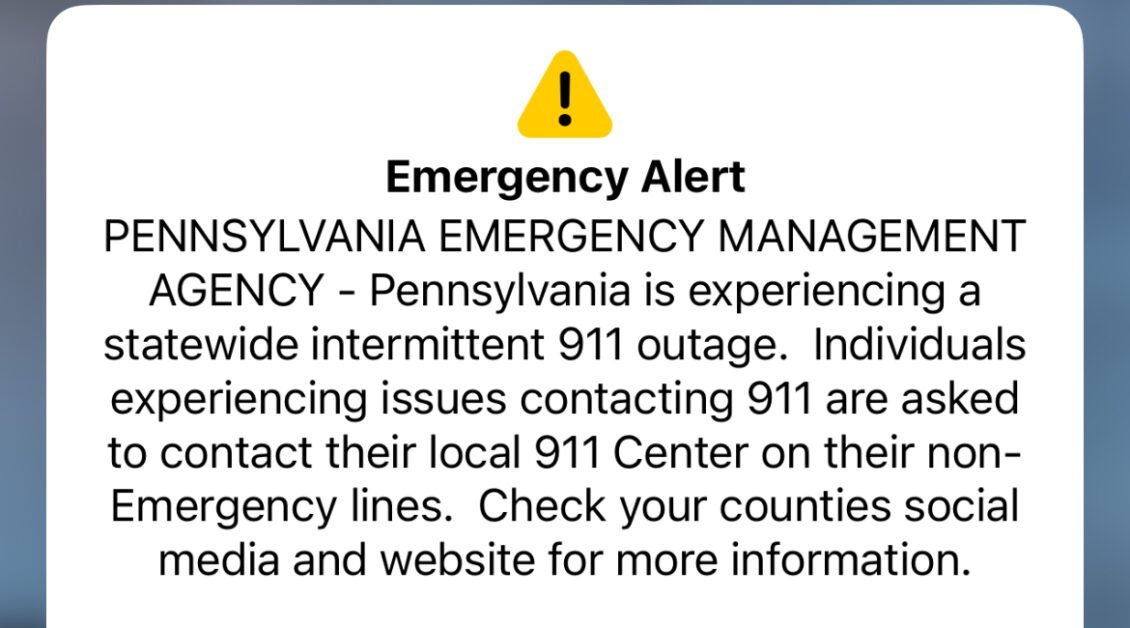 Centre County 911 Accepting Calls Amid Intermittent Statewide Outage on ...