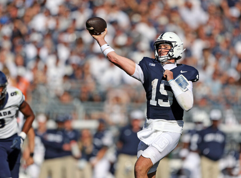 With New Wide Receivers, Penn State QB Drew Allar Plays the Percentages ...