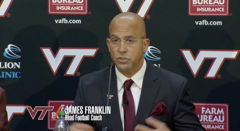 What James Franklin Said During His Introduction at Virginia Tech ...