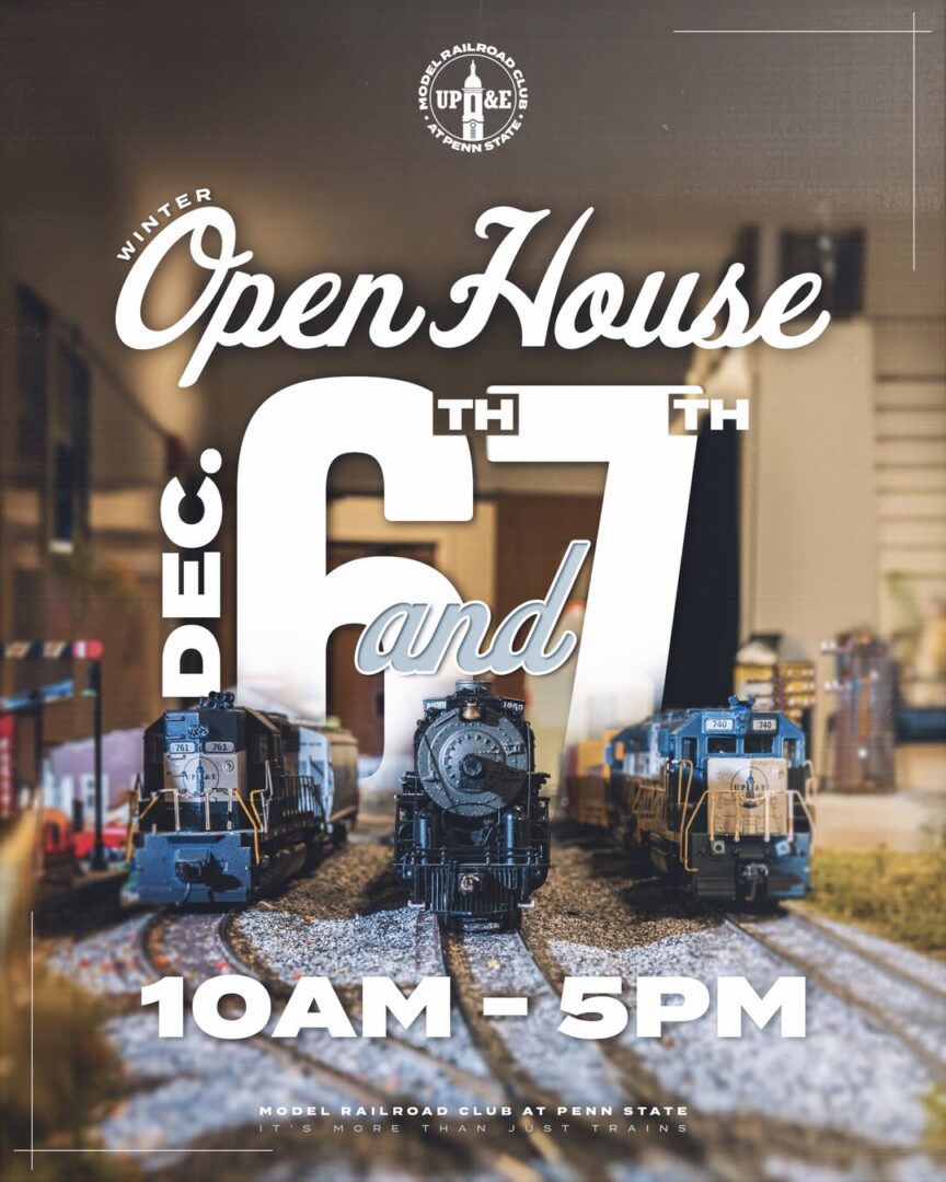 Penn State Model Train Winter 2025 Open House in State College, PA ...